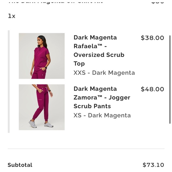 Figs | Other | Figs Scrub Set Dark Magenta | Poshmark